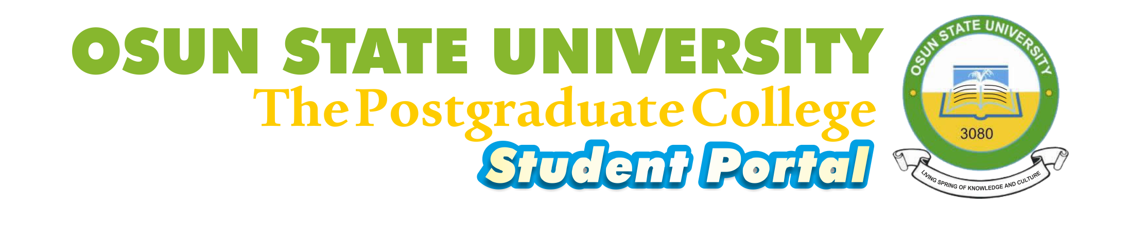 Osun State Universtity PostGraduate Student Login